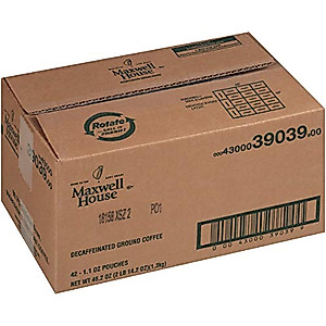 Maxwell House Shy Decaf Ground Coffee (1.1 oz Bags, Pack of 42)