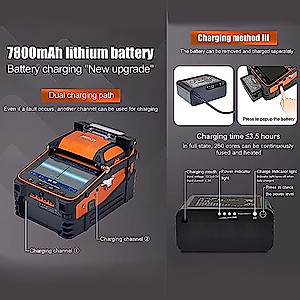 D YEDEMC SM&MM Automatic Intelligent Optical Fiber Fusion Splicer Optical Fiber Welding Splicing MachineIntegrate Visual Fault Locator and Optical Power Meter (Ai-9) & Fiber Cleaver Kit