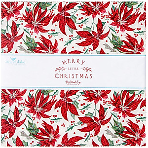 My Mind's Eye Merry Little Christmas 10"" Stacker 42 10-inch Squares Riley Blake 10-14840-42, Assorted