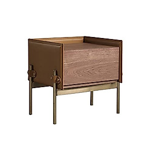 Bedside Table Wood Bedside Cabinet Storage Cabinet Modern Minimalist Storage Cabinet Living Room Bedroom Bedside Single Drawer Rack Small Cabinet Night Stand