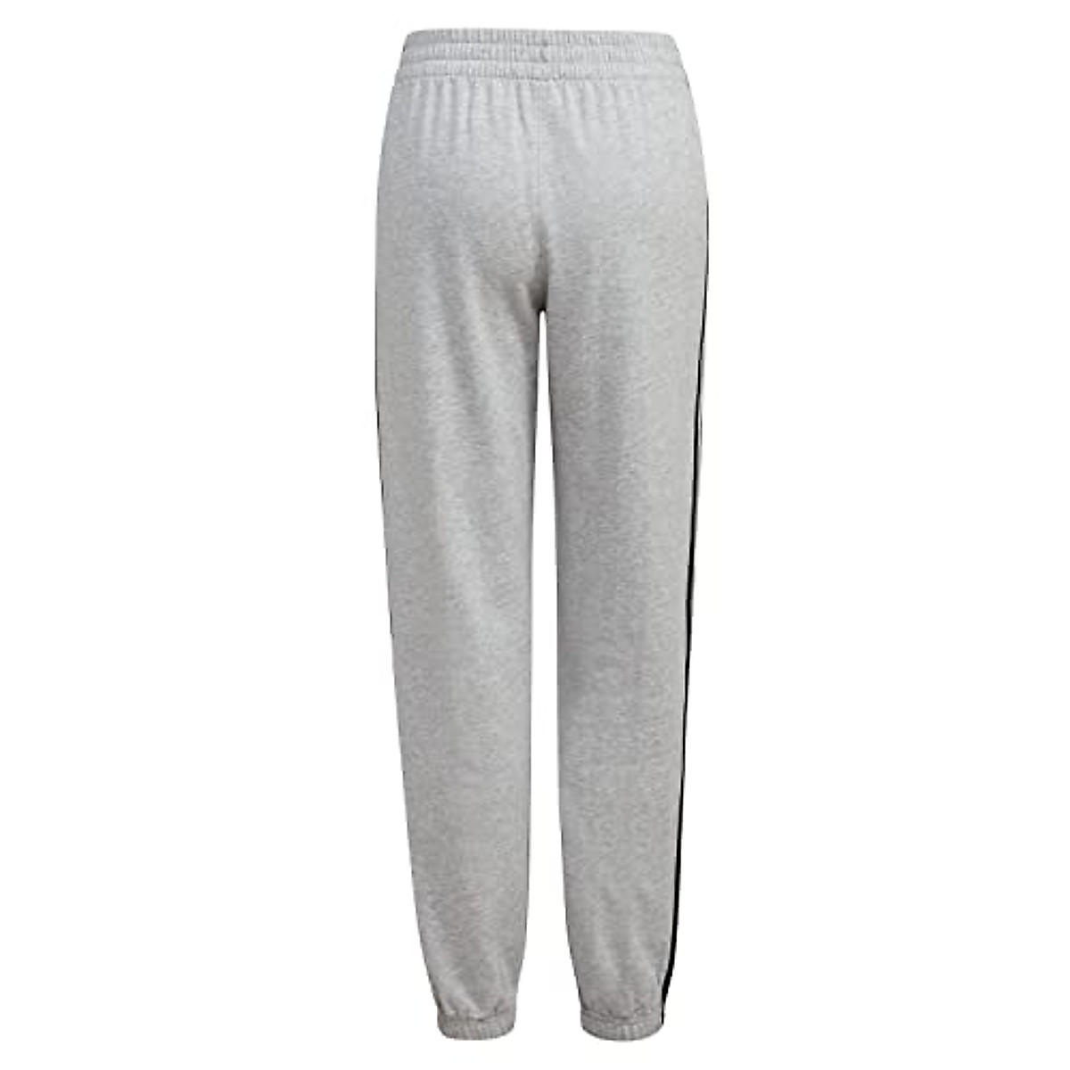 adidas Boys' Big Elastic Waistband Essentials French Terry 3-Stripe Jogger, Medium Grey Heather, S(8)