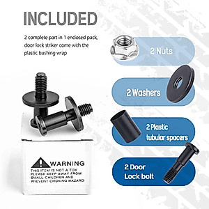 UNIGT 38427 Tailgate Striker Bolt Compatible with Chevy Silverado Escalade Avalanche Sierra Come with Nuts Replace 11570162 - Set of 2