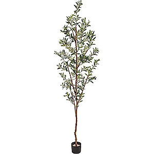 Nearly Natural 82” Olive Artificial Silk Trees Green