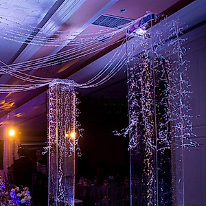 DONGKER Crystal Garland, Beads Garland Acrylic Beaded String Garlands Wire Garland Crystal Bead Strands for Wedding, Birthday Party Decorations