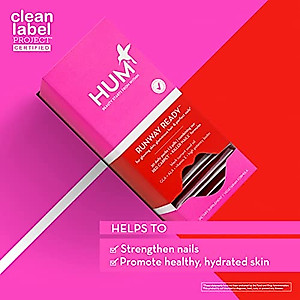HUM Runway Ready Set - Support for Strong Hair, Skin and Nails - Vitamin Pack Blend of Vegan Biotin, Black Currant Seed Oil & Sunflower Seed Oil - Healthy Hair, Nails & Skin Vitamins (30 Day Supply)