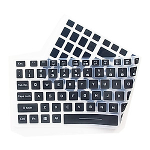 Silicone Keyboard Skin Compatible for Acer Nitro 5 AN515-43/44/45/54/55 15.6", AN517-54/53/51/52 NP515-51 Nitro 7 AN715-51/52 15.6", Acer Predator Helios 300 PH315-52/53 PH317-53/54 15.6" 17.3" (Black
