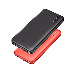 Lekzai 2-Pack 10,000mAh Portable Charger with USB-C (Input Only), Dual USB Output Power Bank Slim Battery Pack Compatible with iPhone Samsung Galaxy and More