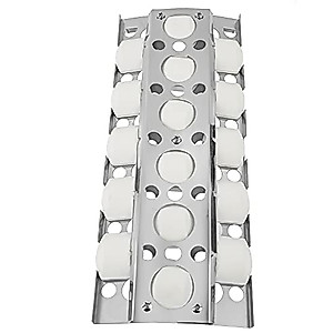 Cookingstar New Upgrade Stainless Steel Heat Plate, Heat Shield, Heat Tent, Burner Cover, Vaporizor Bar, and Flavorizer Bar Replacement for Select Turbo Gas Grill Models (Pack of 4)