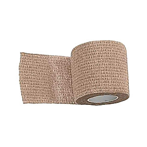 ESUPPORT 2 Inches X 5 Yards Skin Self Adherent Cohesive Wrap Bandages Adhesive Wounds Strong Elastic First Aid Tape for Sport Wrist Ankle 24 Count