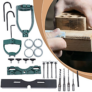 DYRABREST Mortising Mortise Locator Set Accessorie Woodworking Drilling Tenon Joint Mortise Mortising Attachment Woodworking Square Hole Chisel Mortising Mortise Tenon Drill for Bench Drill (B)
