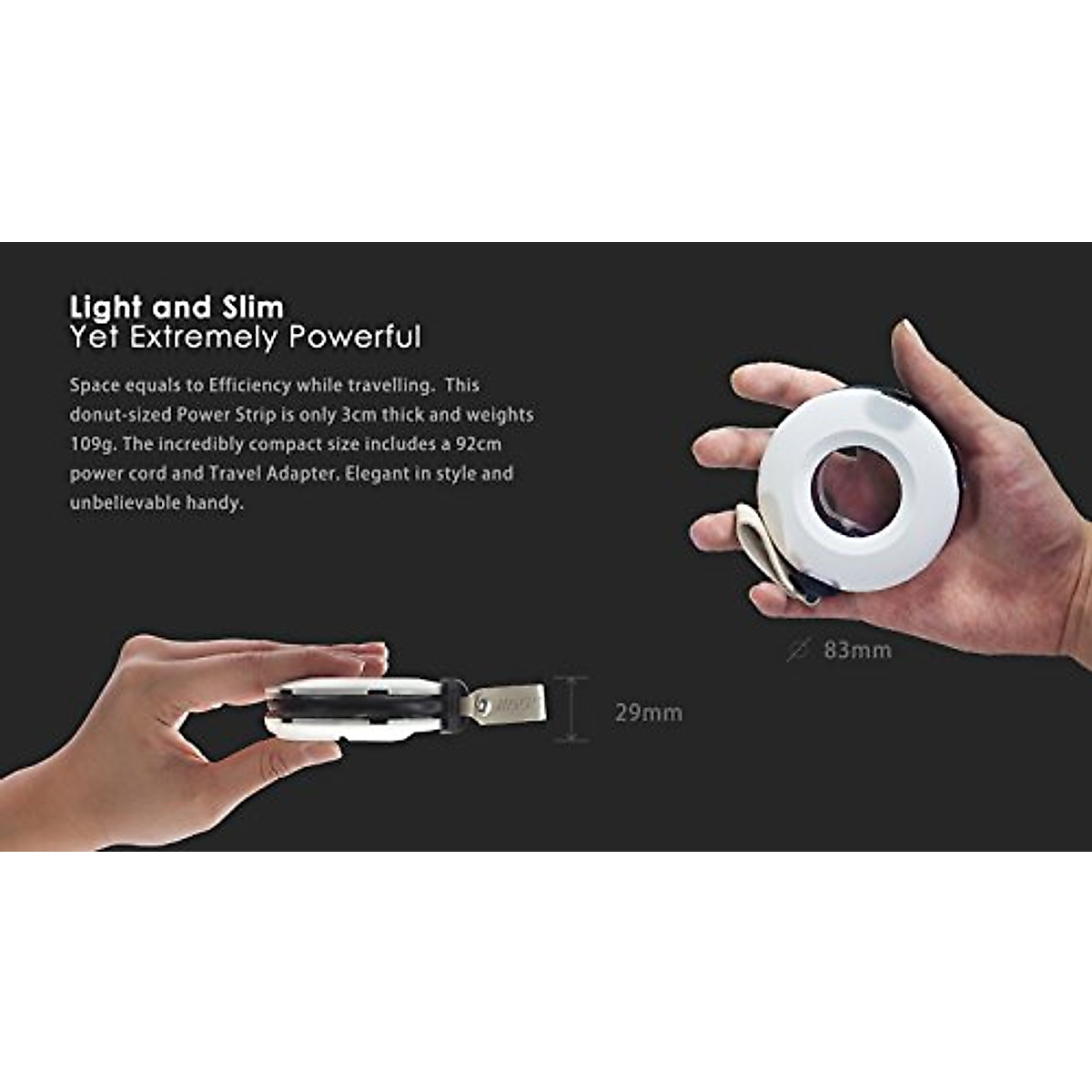 MOGICS Donut Power Strip-White | Working from Home Essential