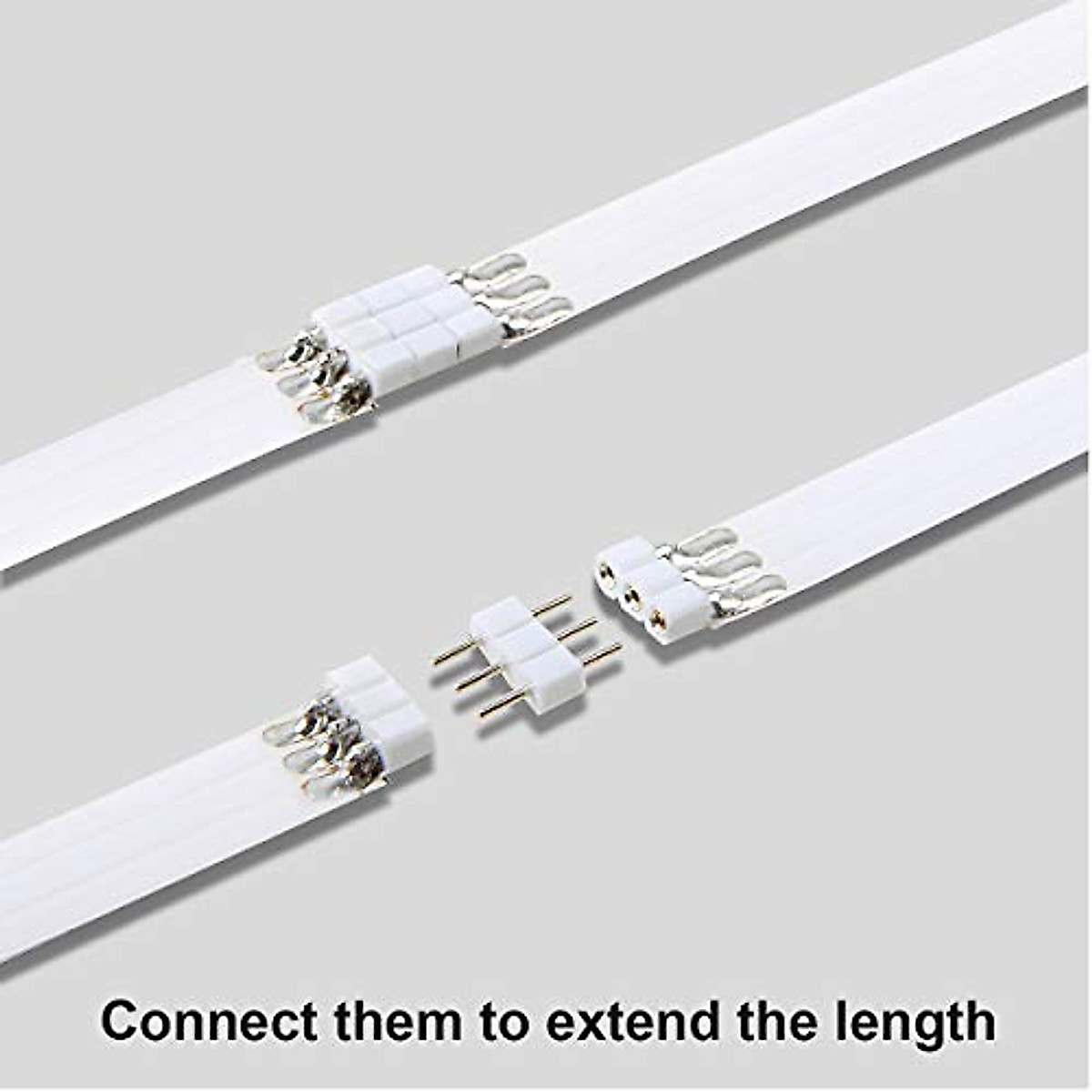 Accessories for WOBANE Cabinet Light Kit, 3 Pin Extention Connecter, FPCB Connecter