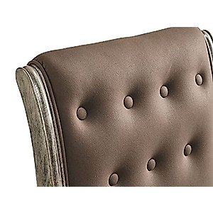 Liveasy Furniture Dining Table Set for 6 with Chairs, Dining Room Table Set with Tufted Dining Chairs, Kitchen Table Set for 6