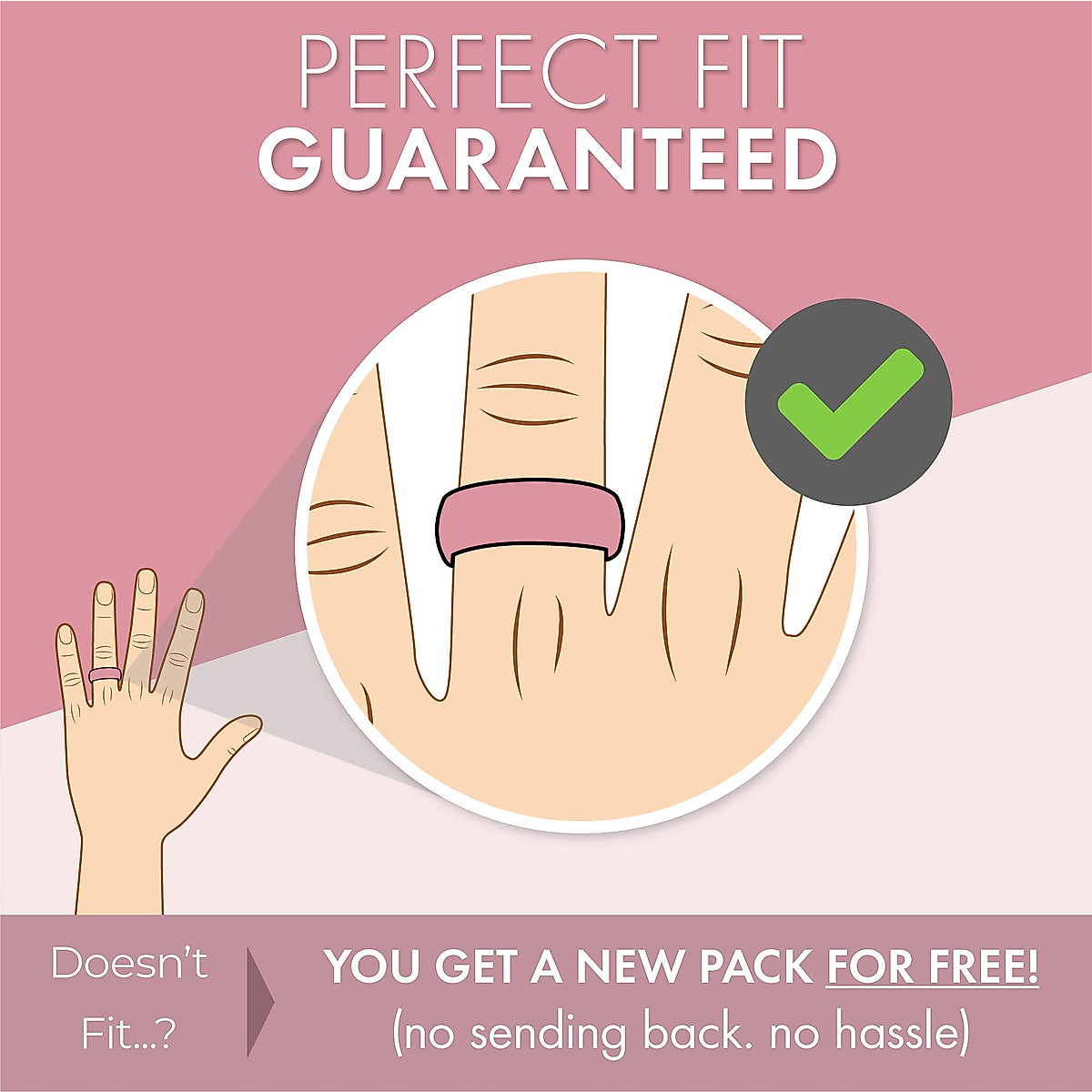 ThunderFit Women’s Silicone Wedding Rings, Rubber Engagement Bands 5.5mm Wide 2mm Thick - 1/2/3/4/5/6/7 Variety Multipack