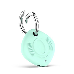 TenCloud Keychain Cases Compatible with Samsung Galaxy SmartTag SmartTag Plus Silicone Durable Key Ring Case for Galaxy SmartTag (Teal)