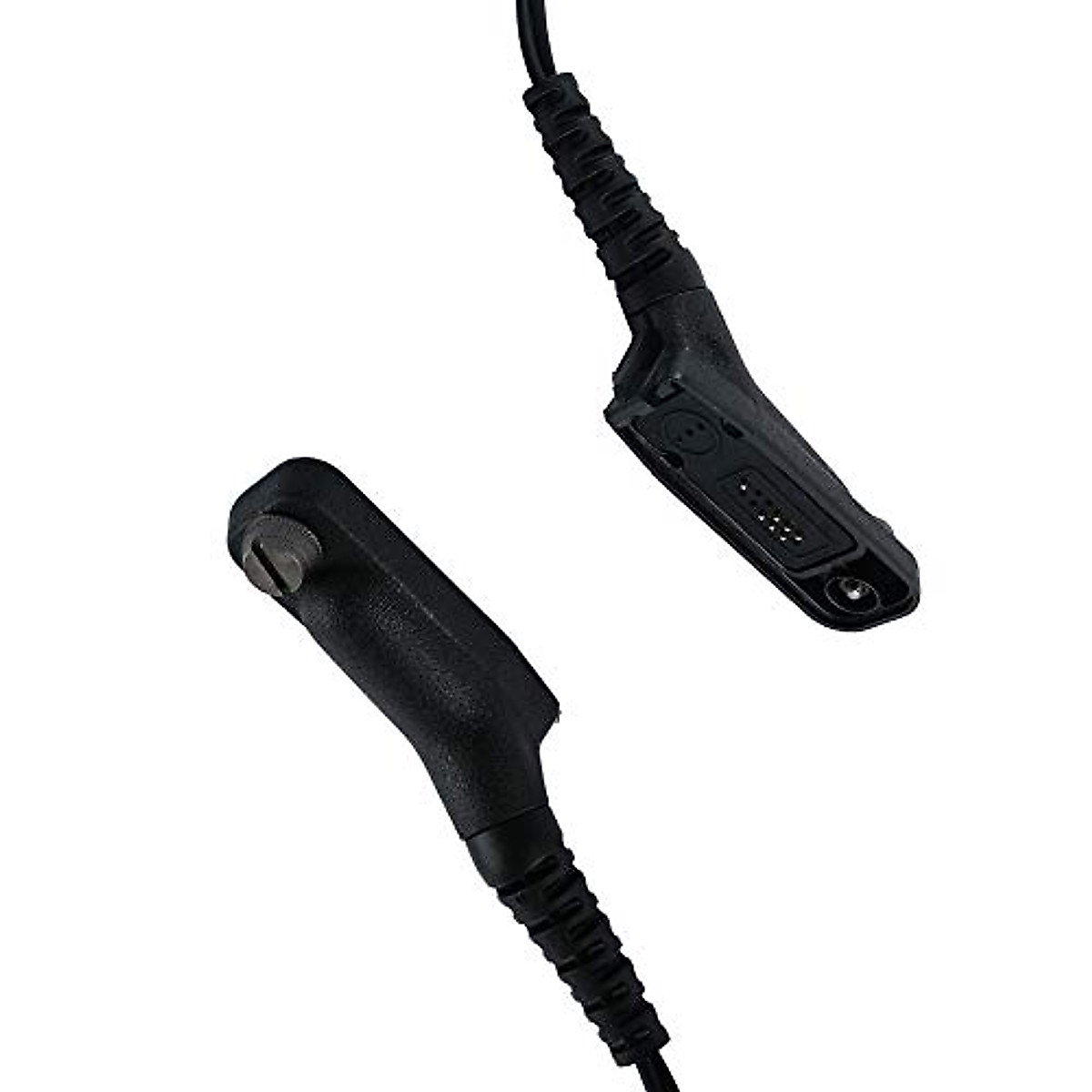 Caroo XPR 7550 Earpiece, 2 Wire Surveillance Kit Headset with One Pair Medium Earmolds for APX4000 6000 7000 8000 XPR6350 6550 6580 7350 7350e 7380 7550e 7580 7580e Two Way Radio Walkie Talkie