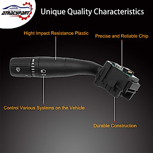 Windshield Wiper Switch Multi-Function Turn Signal Switch | Replacement for 2011-2013 Ford F-150 F-250 F-350 F-450 F-550 Super Duty | Replaces# SW-6874, BC3Z-13K359-BA