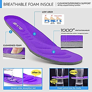STQ Women¡¯s Slip On Walking Shoes Lightweight Casual Running Sneakers Purple 6