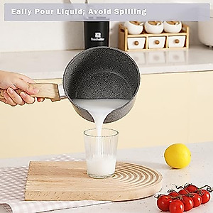 Vkoocy Gray Pots and Pans Set Non Stick, Ceramic Cookware Set Kitchen Cooking Sets Induction Pot and Pan w/Frying Pans, Saucepans, Casserole, Non-Toxic, PTFE/PFOA/PFOS-Free