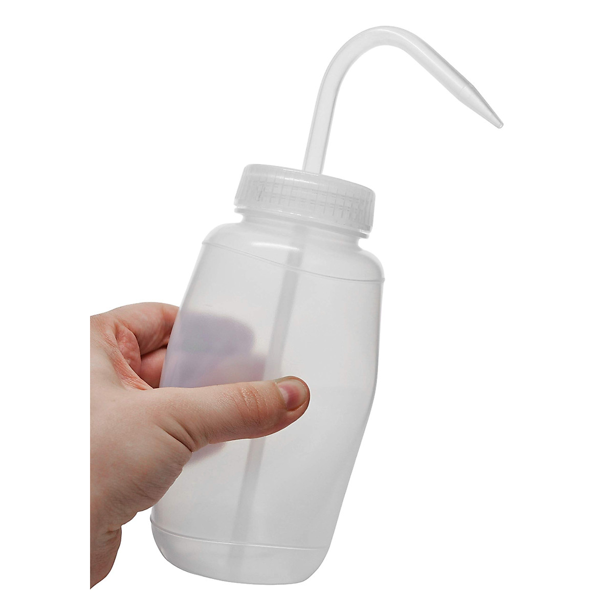 EISCO 500mL Wash Bottle - Wide Mouth - Vented Cap - LDPE - Translucent - Unlabeled - Squeeze Rinse Bottle