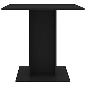 YAFF Dining Table Black 31.5"x31.5"x29.5" Engineered Wood-0253