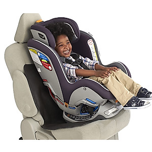 Nuby On The Go Kids Car Seat Protection Undermat, Protects Upholstery from Indentations, Scratches, and Spills, Black