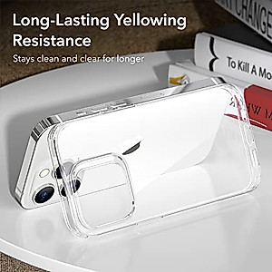 ESR Clear Case Compatible with iPhone 14 Pro Case, Shockproof Thin Silicone Cover, Yellowing-Resistant Slim Transparent TPU Phone Case, Project Zero Series, Clear