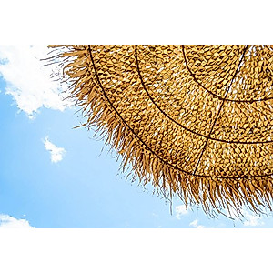 Forever Bamboo Mexican Palm Thatch Umbrealla Cover, 12ft D