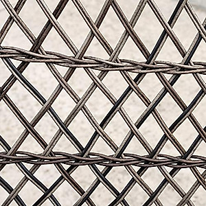 Corvus Salerno Outdoor Wicker Rocking Chair with Cushions with Cushions, Rocking Chairs, Wicker Chairs Grey Metal, Wicker, Fabric