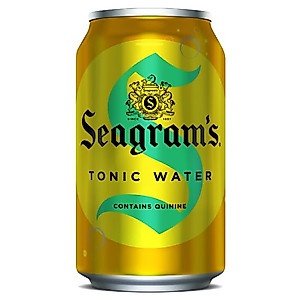 Seagram's Tonic Water, Contains Quinine, 12 oz Can (Pack of 18, Total of 216 Oz)