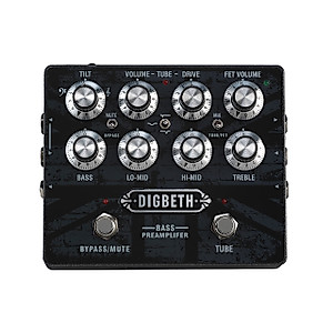 Laney Digbeth DB Bass Guitar Pre Amplifier Pedal, Black
