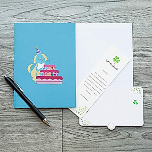 DKT HANDMADE 3D Greeting Cards, Pop up Card Cat, 3D Cat Cards, Pop up birthday card dog, Mother's Day pop up Card, Birthday pop up Card Mom, Animal & Nature Popup Cards Funny Kitten-Dog