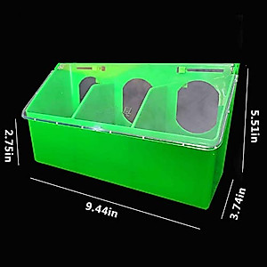 Pigeon Feeder Quail Feeder Water 2 Pack Bird Chicken Duck Feeder with 3 Hole Pet Bowls & Feeders Eat Food (Three Hole)
