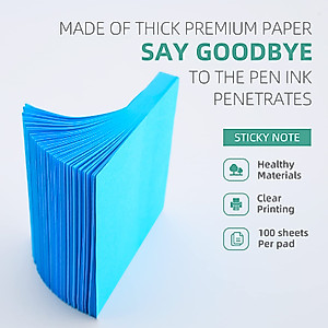 Sticky Notes 3x3 in Sticky Note , Sticky Pads Bulk Self-Stick Note Pads, 8 Pads Posted Notes Bright Colorful 100 Sheet/Pad