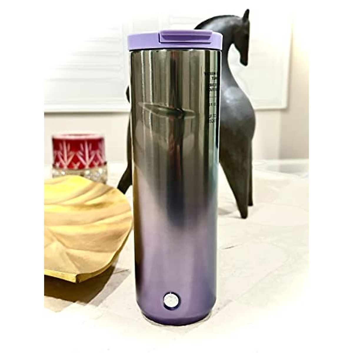 Starbucks Green/Purple/Silver Vacuum Insulated Stainless Steel Tumbler 20 Fl Oz