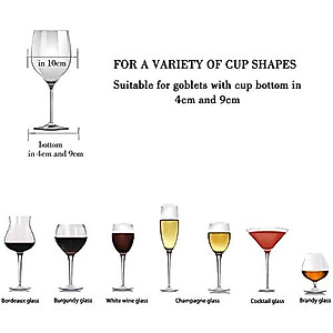 FOMANSH Wine Glass Rack Under Cabinet - Stemware Holder Metal Wine Glass Organizer Glasses Storage Hanger for Bar Kitchen Gold 4 Rows