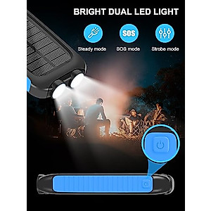 𝟮𝟬𝟮4 𝙐𝙥𝙜𝙧𝙖𝙙𝙚 Solar Power Bank -38800mAh Waterproof Portable Solar Phone Charger with LED Flashlight/Fast Charge USB C External Backup Battery Pack for All Cell Phones & Electronic Devices