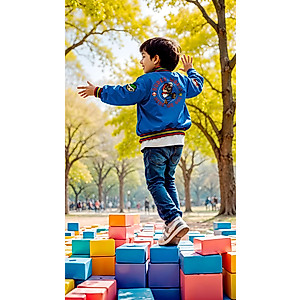 Nintendo Super Mario Bomber Jacket for Boys, Mario and Luigi Bomber Jacket (Mario Blue, Size 8)