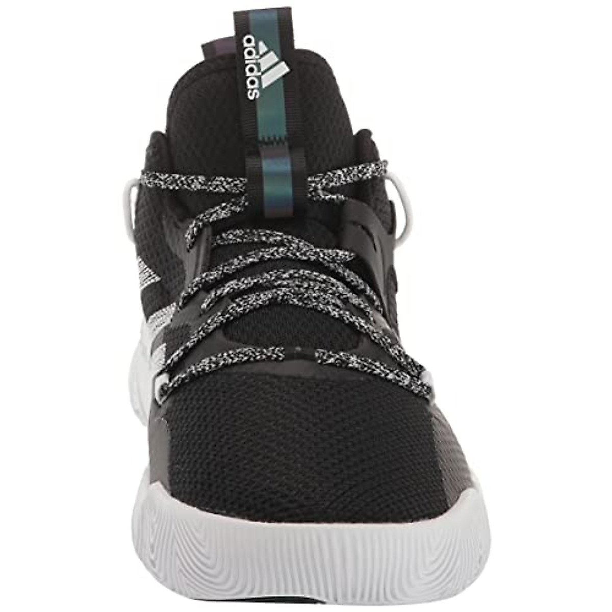 adidas Unisex Harden Stepback 3 Basketball Shoe, Core Black/White/Core Black, 7.5 US Men