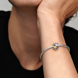 Pandora Fly Away Rainbow Sky & Travel Charm Bracelet Charm Moments Bracelets - Stunning Women's Jewelry - Gift for Women - Made with Sterling Silver & Enamel, No Gift Box