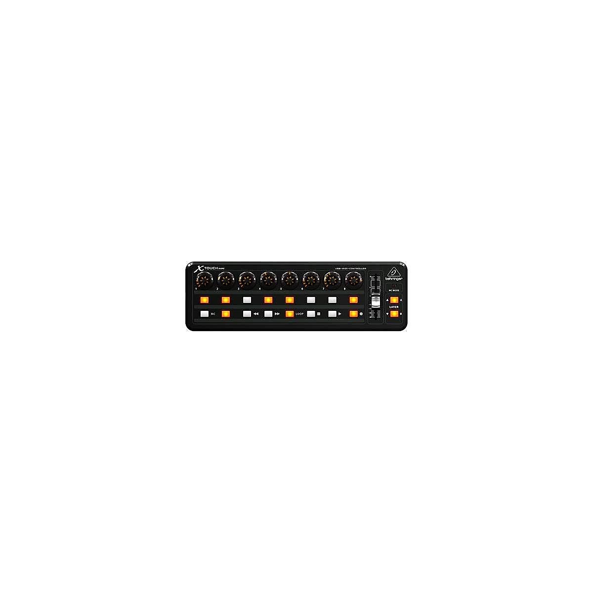 Behringer X-Touch Mini Universal USB Controller, Mackie Control Mode, 60mm Master Fader
