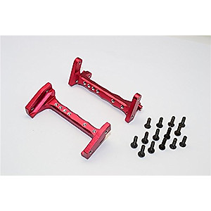 GPM for Vaterra K5 Blazer Ascender Upgrade Parts Aluminum Servo Mount - 2Pcs Set Red