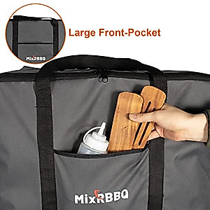 MixRBBQ 17" 22" Griddle Carry Bag for Blackstone 17" & 22" Tabletop Griddle with Hood and Stand, Heavy Duty BBQ Grill Cover Waterproof Storage Bag Griddle Accessories