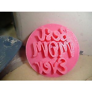 BEST MOM EVER WORDS FANCY SCRIPT FONT MOTHERS DAY COOKIE STAMP EMBOSSER BAKING TOOL 3D PRINTED MADE IN USA PR4192