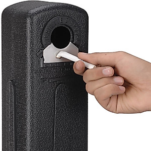 Global Industrial Black Outdoor Ashtray, 5 Gallon