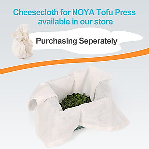 NOYA Adjustable Tofu Press - Vegan Tofu Presser to Speed up Removing Water from Silken, Firm, and Extra Firm Tofu in 10-30mins without Crack - BPA Free