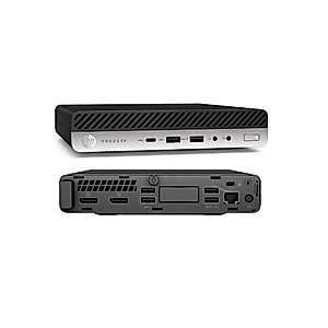 HP ProDesk 600 G5 Mini | 16GB RAM | 512GB SSD | Intel Core i5-9500T 2.20GHz (6-Core) | Windows 10 Pro | Black (Renewed)