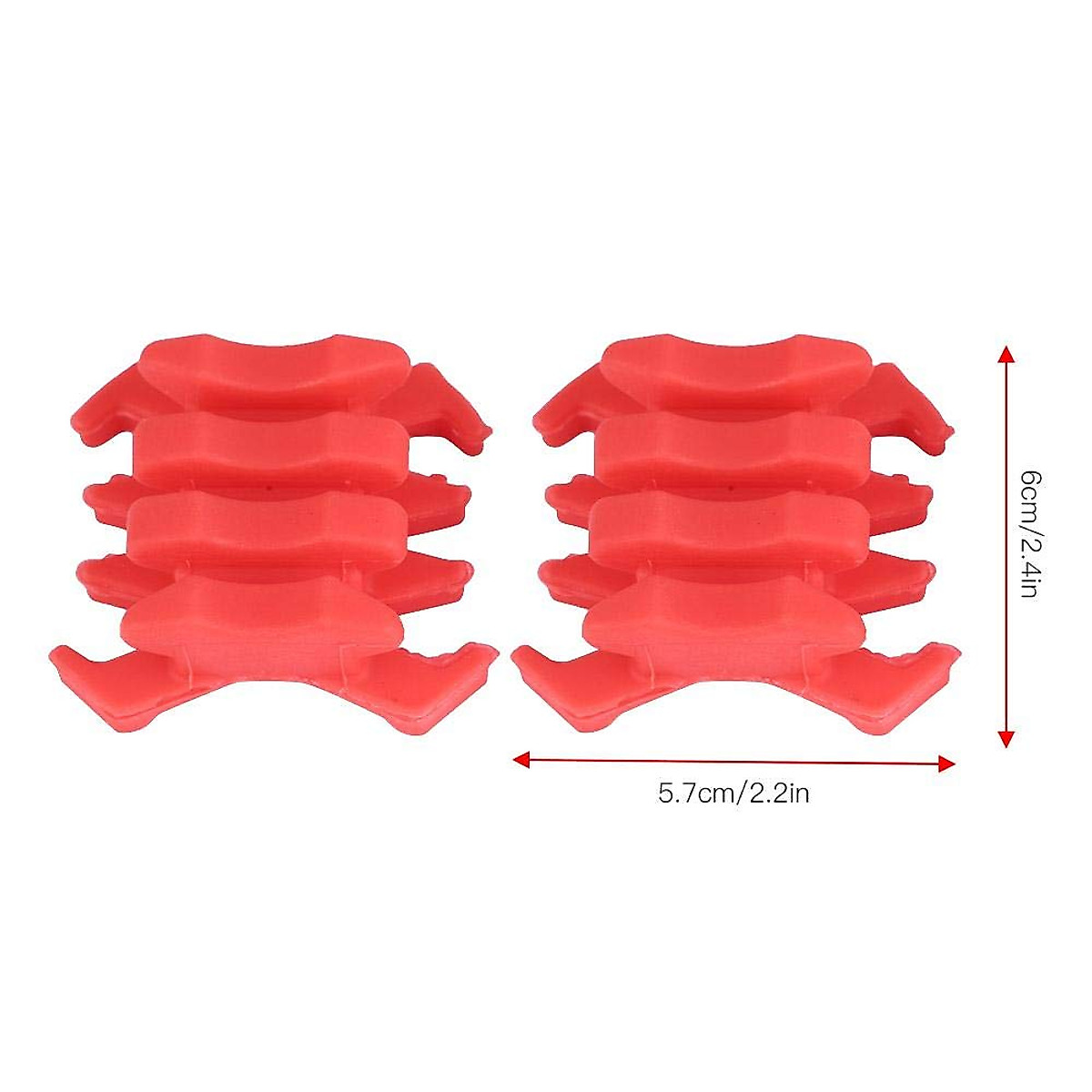 Zerone 2 Pcs Compound Bow Stabilizer Archery Rubber Bow Limbs Vibration Damper Archery Bow Accessories Crab Shaped Shock-Absorbing Sliencer for Hunting Traing(Red)