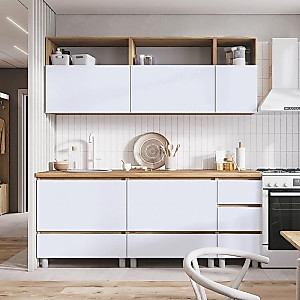 Jeweluck 15.7inch x 118.1inch Matte White Wallpaper White Contact Paper Peel and Stick Wallpaper Waterproof Self Adhesive Removable Wallpaper Solid White Wall Paper for Furniture Decorative Vinyl