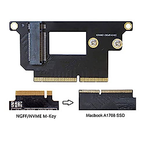 NFHK M.2 NGFF M-Key NVME SSD Convert Card fit for Mac Pro 2016 2017 13" A1708